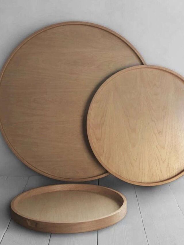 10 Easy Pieces: Round Wood Trays - Remodelista Web Story - Remodelista