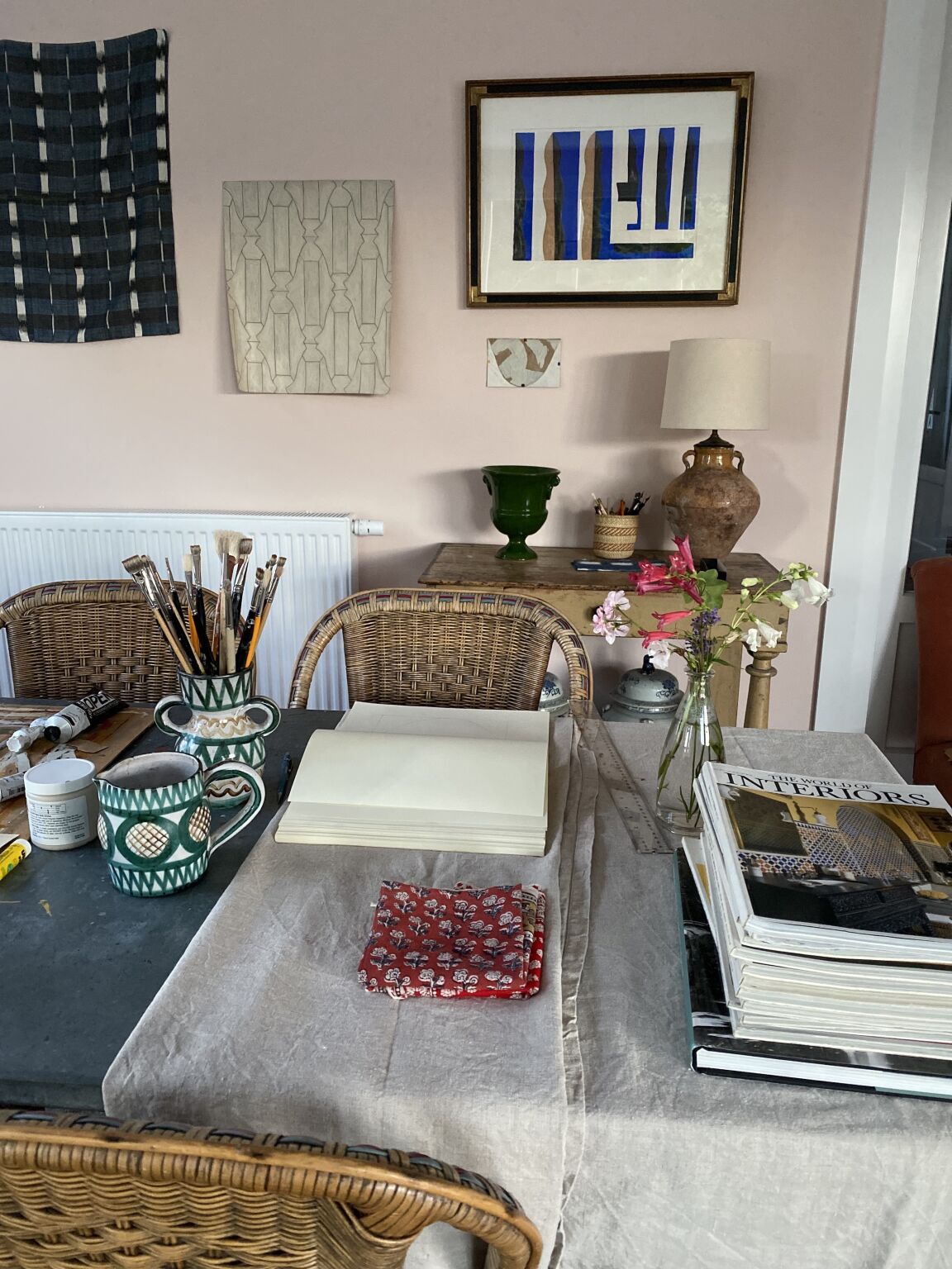 Artist Wayne Pate's Pompeii wallpaper and fabric collection from Studio ...