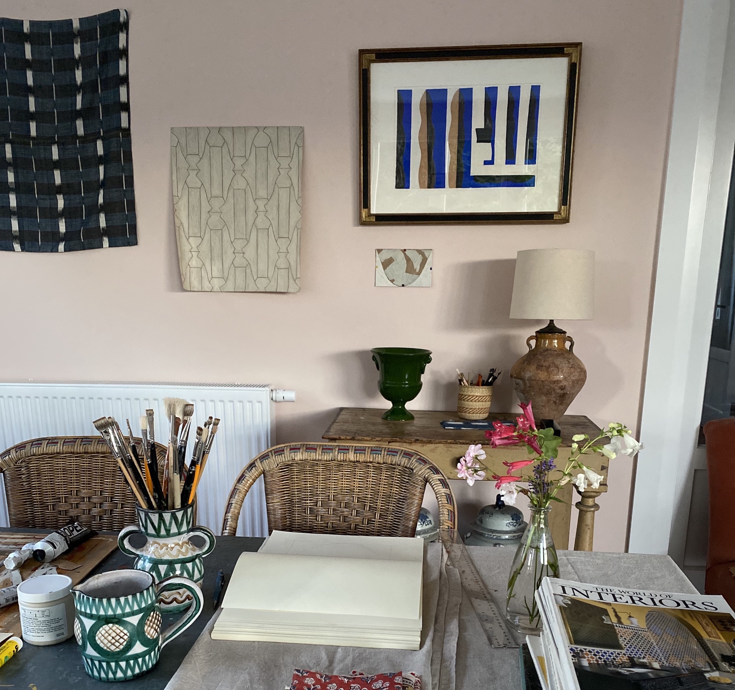 Artist Wayne Pate's Pompeii wallpaper and fabric collection from Studio ...