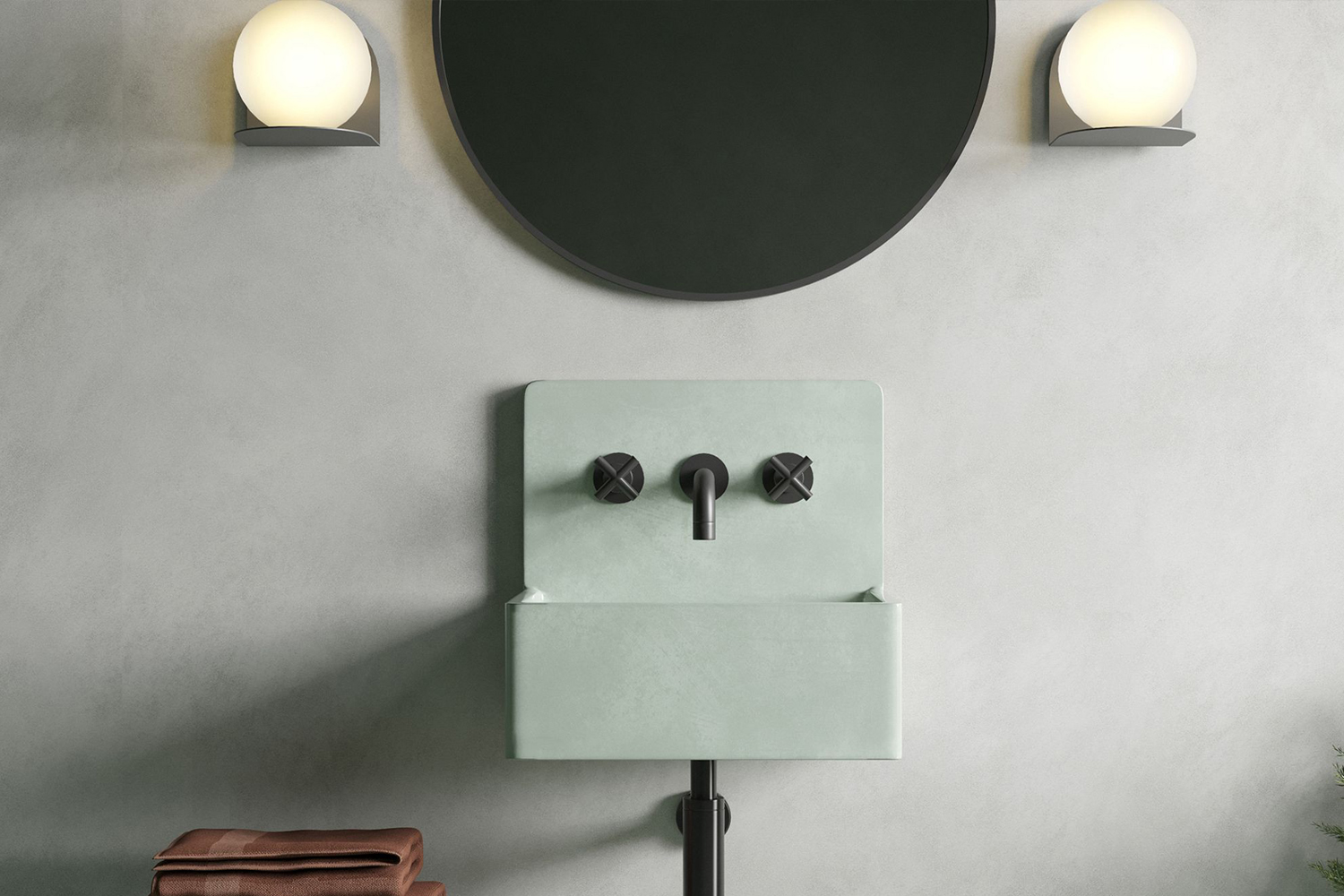 Colorful Bathroom Sinks Wash Basins Colored Concrete: 10 Easy Pieces