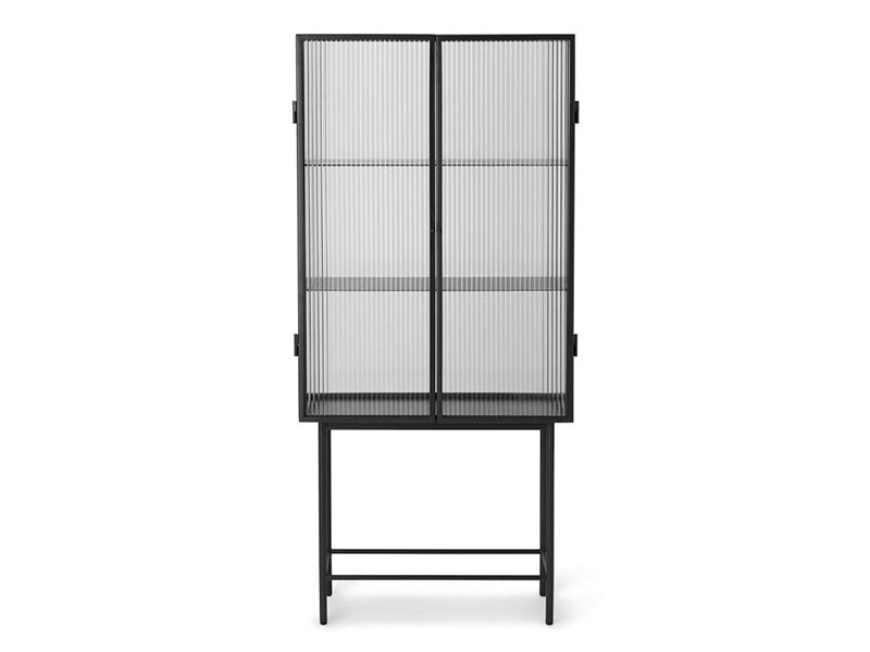 Haze Vitrine - Reeded glass