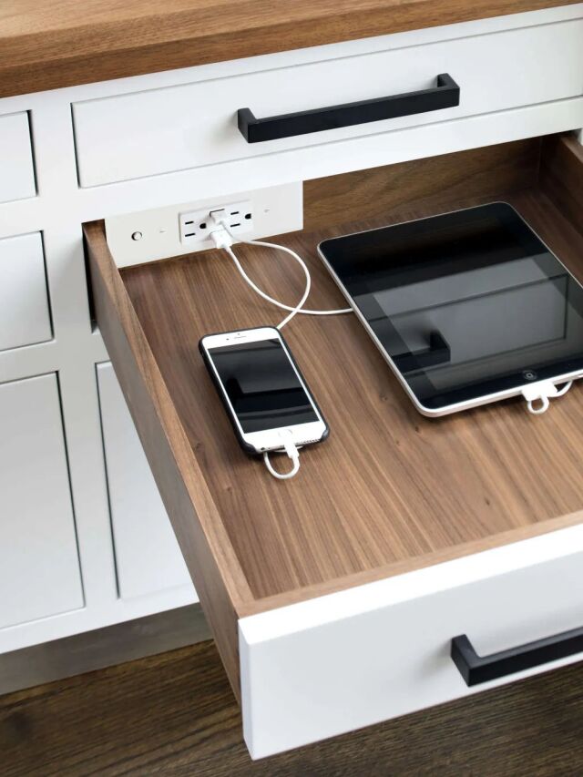 Clutter-Free, Organized Spaces with In-Drawer Electrical Outlets from ...
