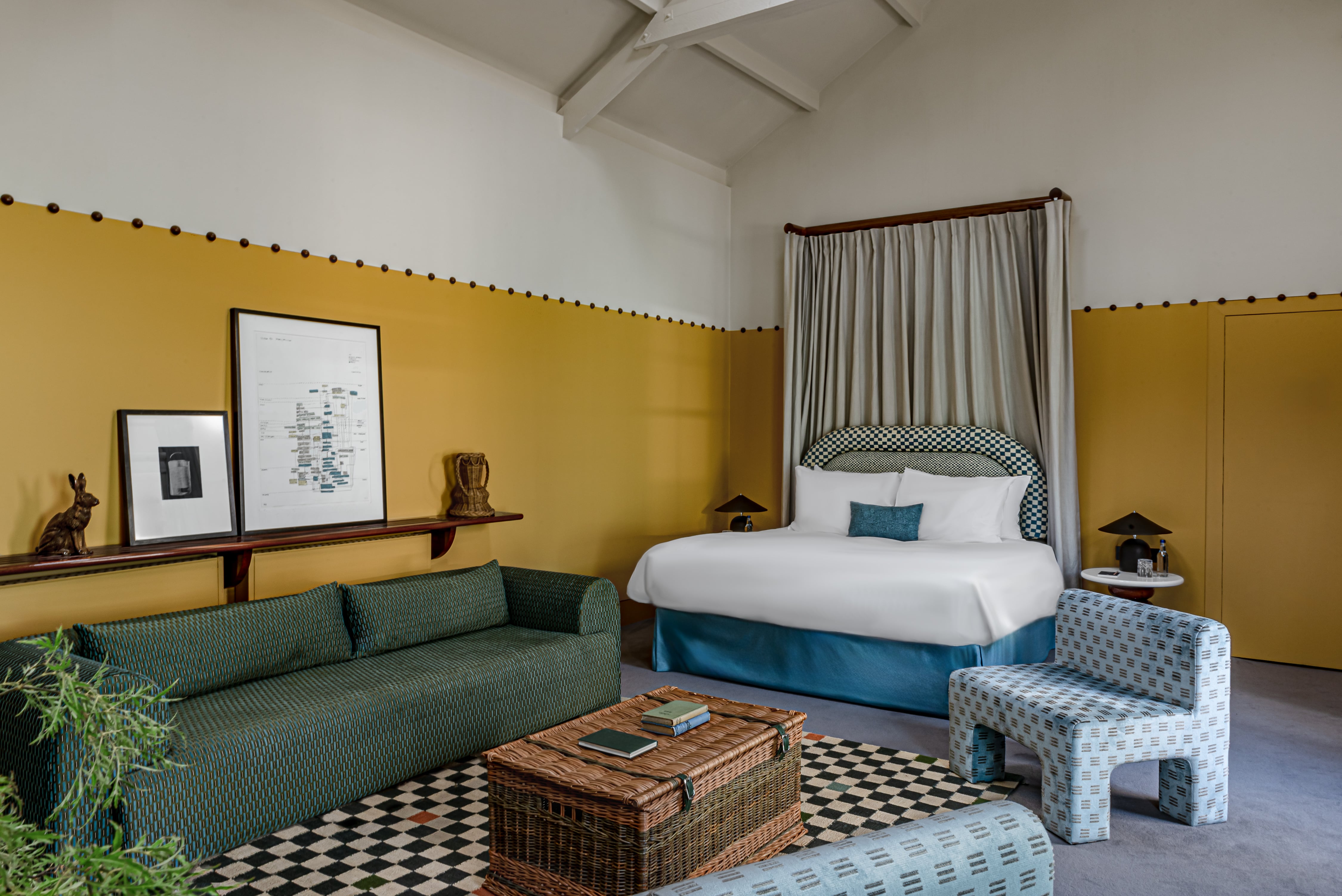 A 1695 English Countryside Manor Becomes a Candy-Colored Hotel