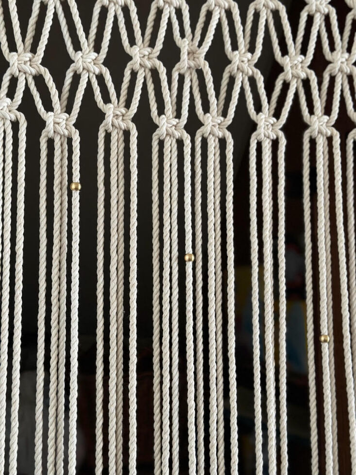 DIY Macrame Beaded Curtain by Erica Tanov