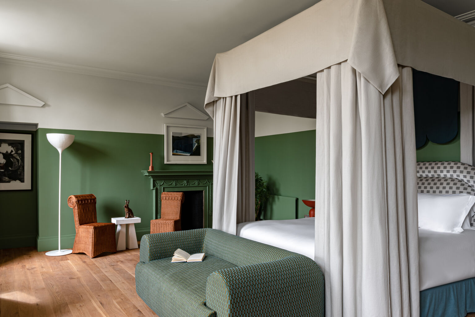 A 1695 English Countryside Manor Becomes a Candy-Colored Hotel