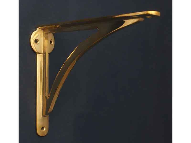 Ironbridge Polished Brass Shelf Brackets
