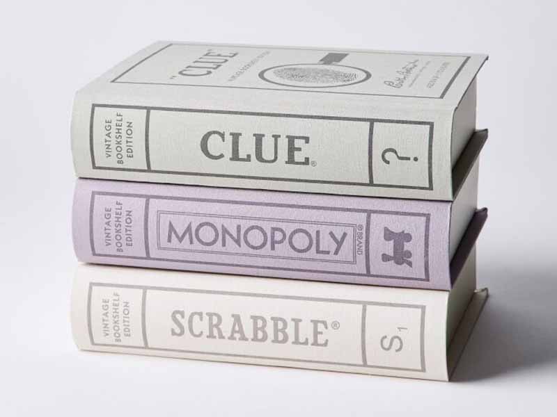 Vintage-Inspired Bookshelf Board Games