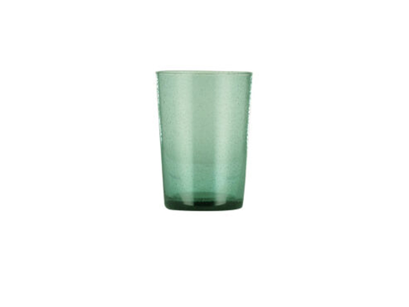 Jade Green Handmade Glass Tumbler