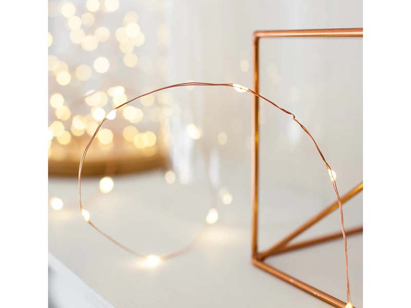 Warm White LED Copper Micro Fairy Lights