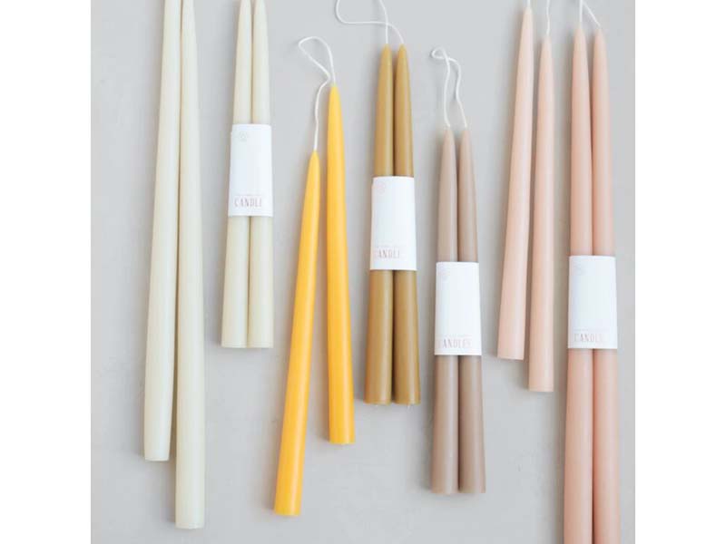 12" Dipped Taper Candles