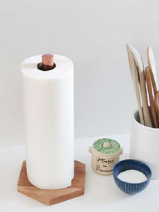 DIY: A Genius (and Glamorous) Paper Towel Holder - Remodelista Web ...