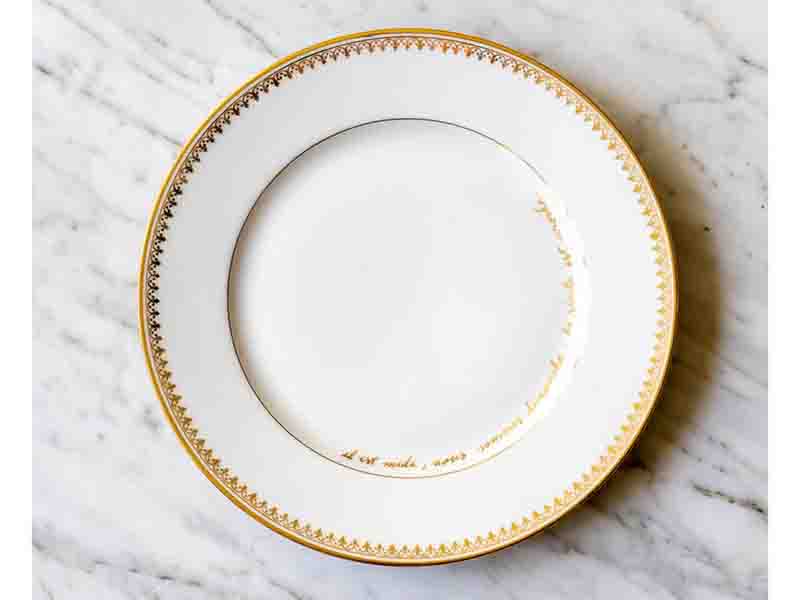 Cursive Plate