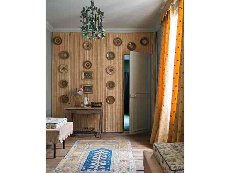 Wicker & Wood Paneling