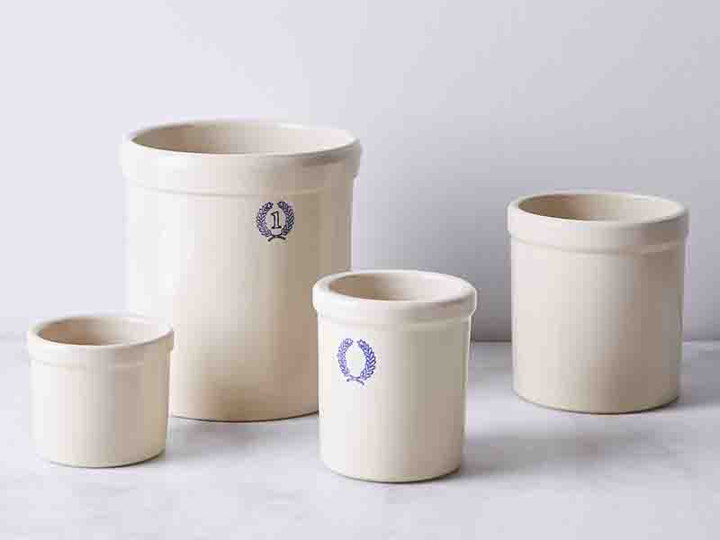 Farmhouse Pottery Handmade Ceramic Vintage-Style Crock