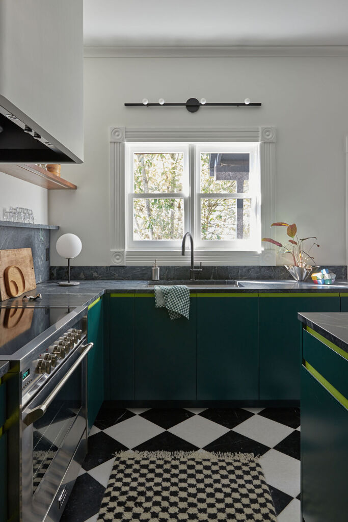 Kitchen of the Week: A Zesty Colorblocked Cook Space (and Bath), Before ...