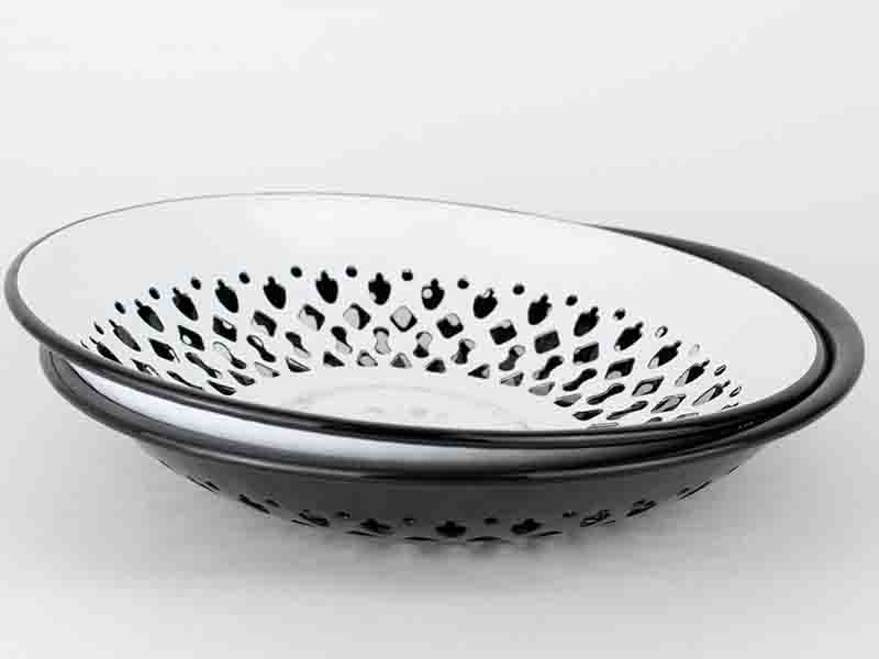 Enamel Flat Colander