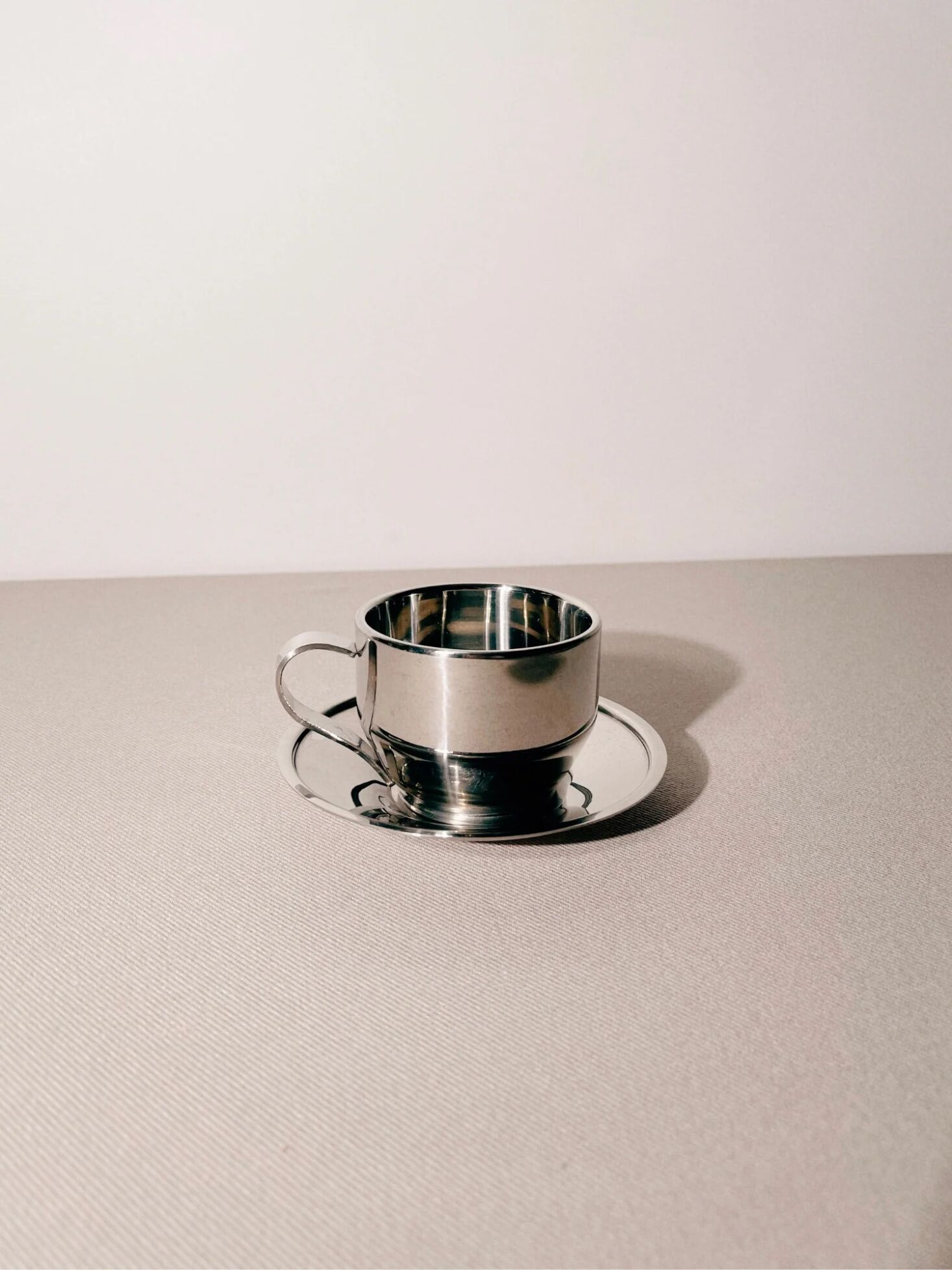 Trend Alert: Stainless Steel Cups and Saucers - Remodelista