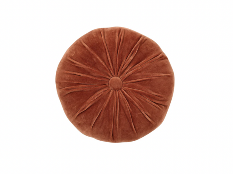 Mini Velvet Round Throw Pillow